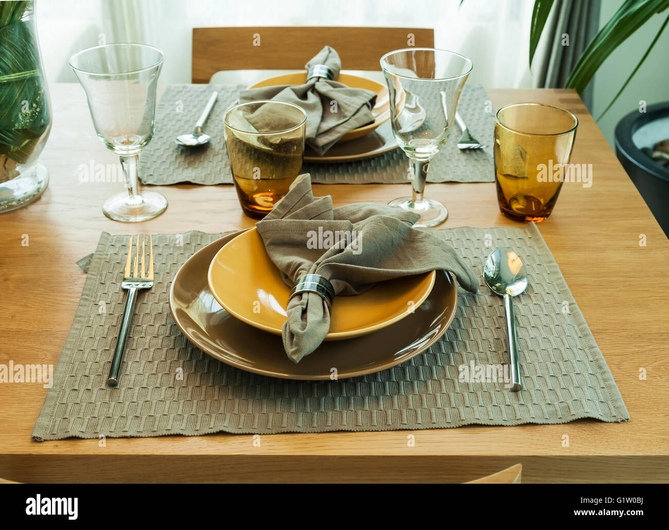 Buffet table kitchen home hi-res stock photography and images - Alamy