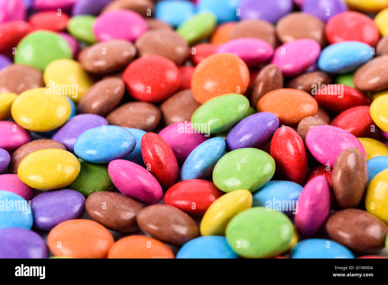 Group Of Sweet Colorful Candy Close Up Stock Photo - Alamy