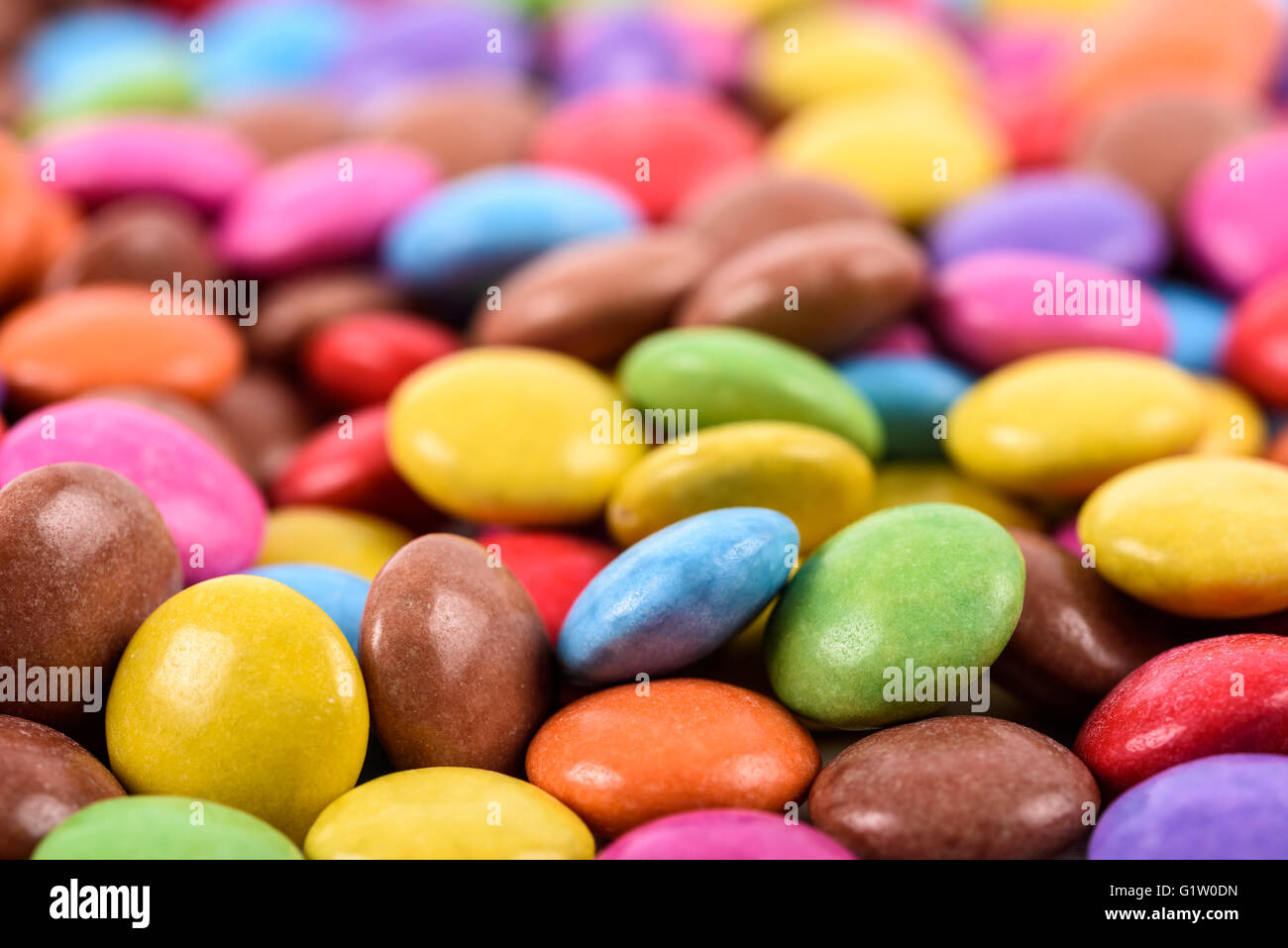 Group Of Sweet Colorful Candy Close Up Stock Photo - Alamy