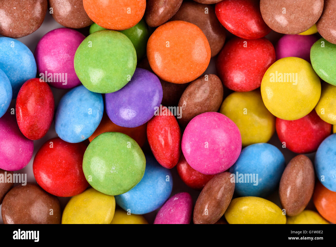 Group Of Sweet Colorful Candy Close Up Stock Photo - Alamy