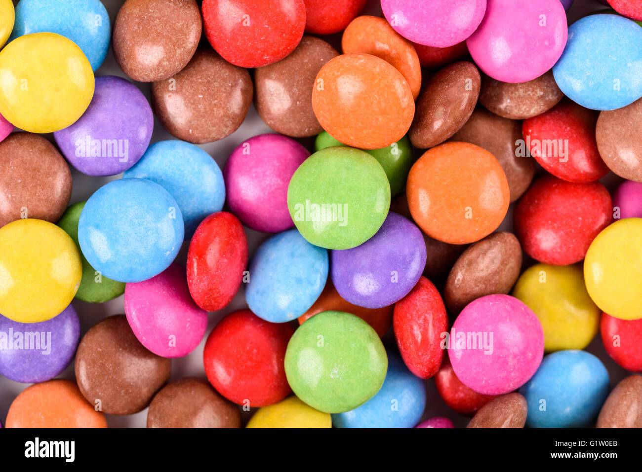 Group Of Sweet Colorful Candy Close Up Stock Photo - Alamy