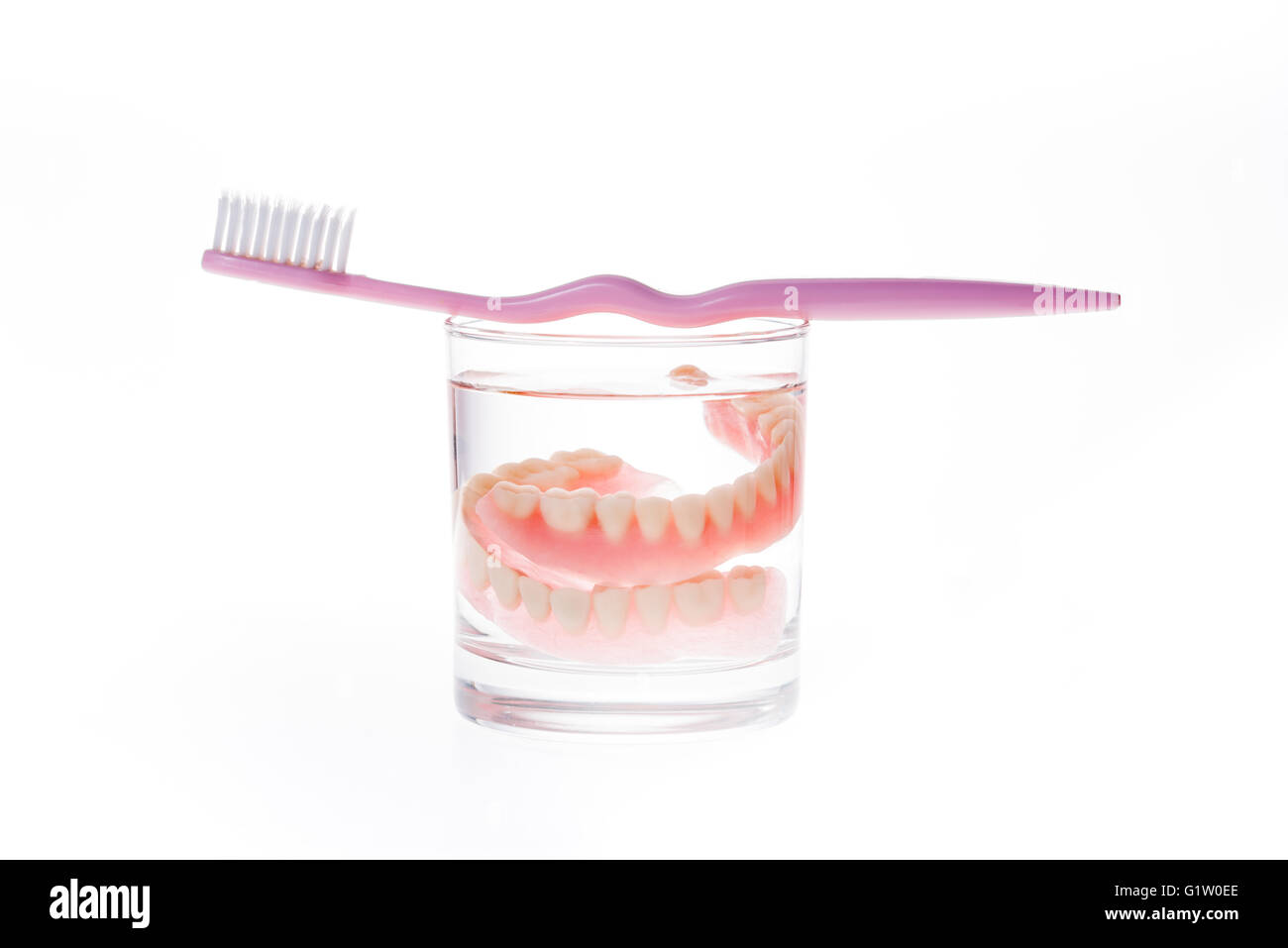 Dentures in glass water hi-res stock photography and images - Alamy