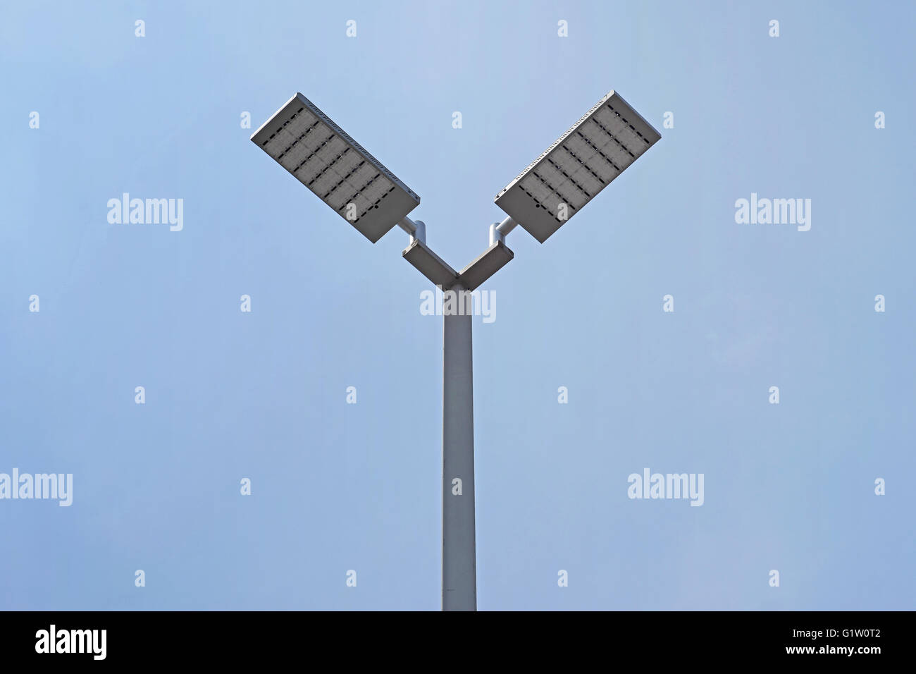 LED light post with beautiful sky background Stock Photo - Alamy