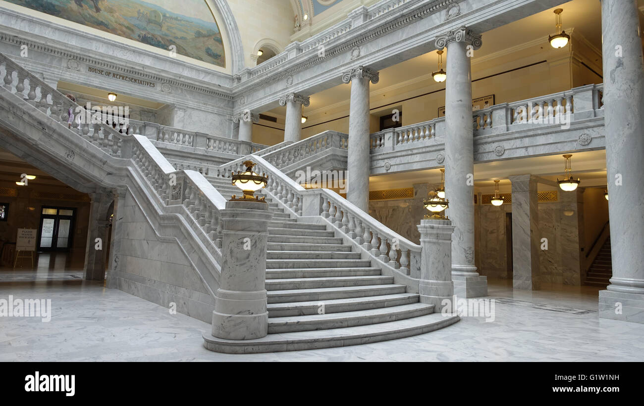 Interior state capitol utah marble hi-res stock photography and images ...