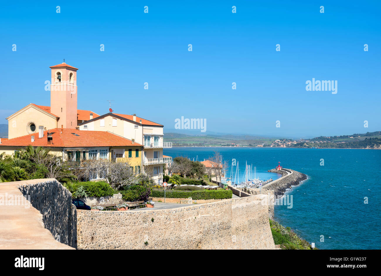 Small town of Talamone. Grosseto region, Tuscany, Italy Stock Photo - Alamy
