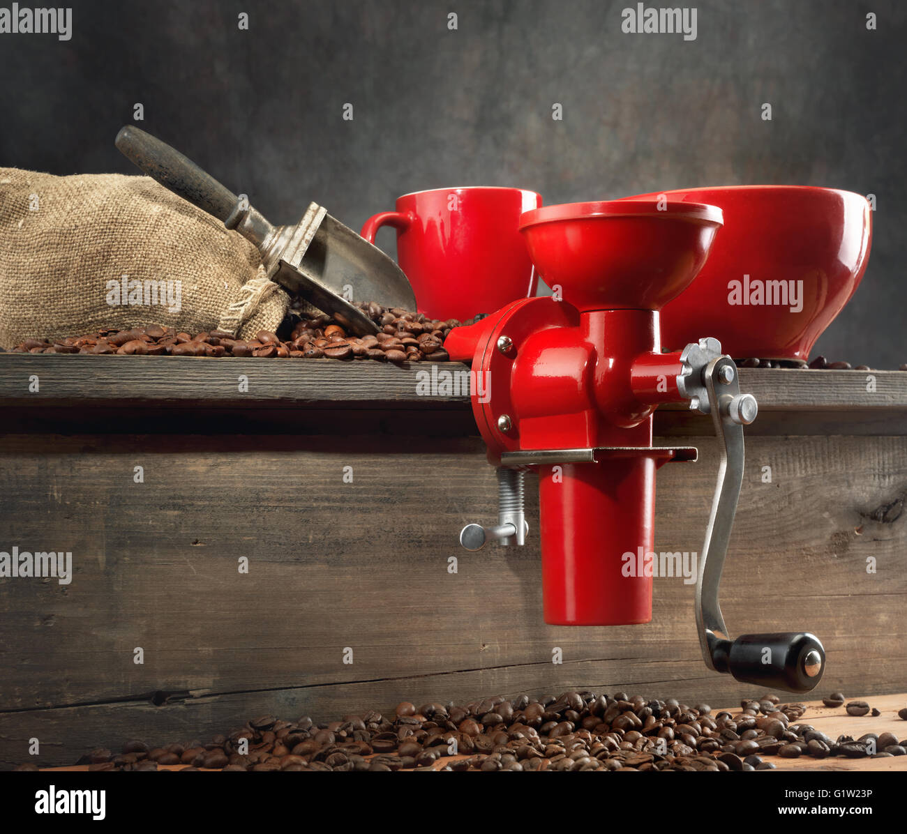 Coffee machine beans bag hi-res stock photography and images - Alamy