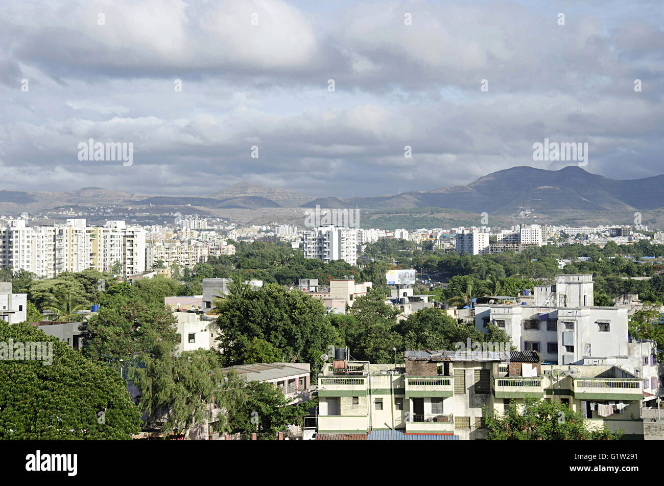 Pune city view hi-res stock photography and images - Alamy