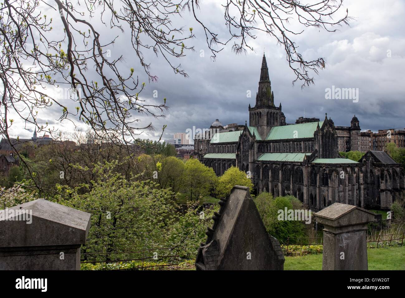 Glasgow Cathedral also called the High Kirk of Glasgow or St Kentigern ...