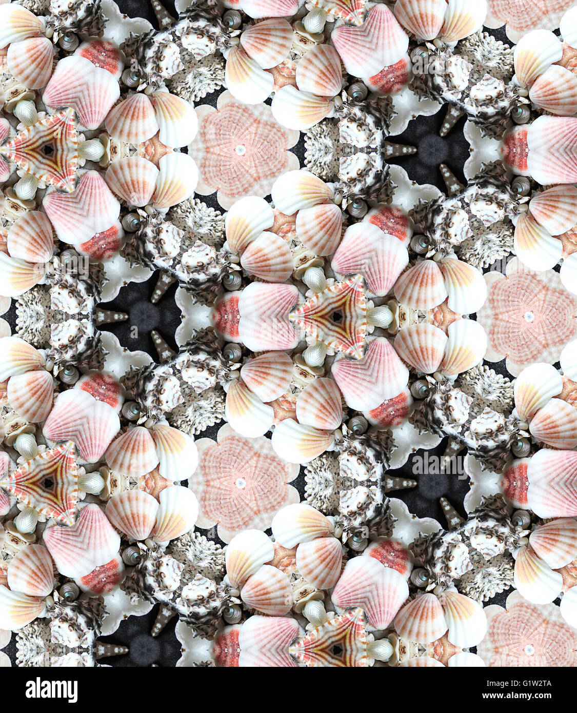 HD seamless texture of marine shell fantasy with kaleidoscopic effect ...