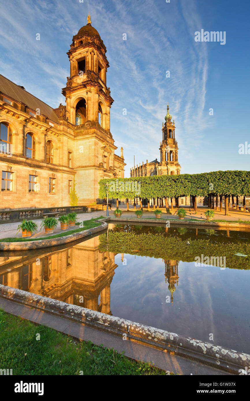 Historic architecture in the old town of Dresden, Germany Stock Photo ...