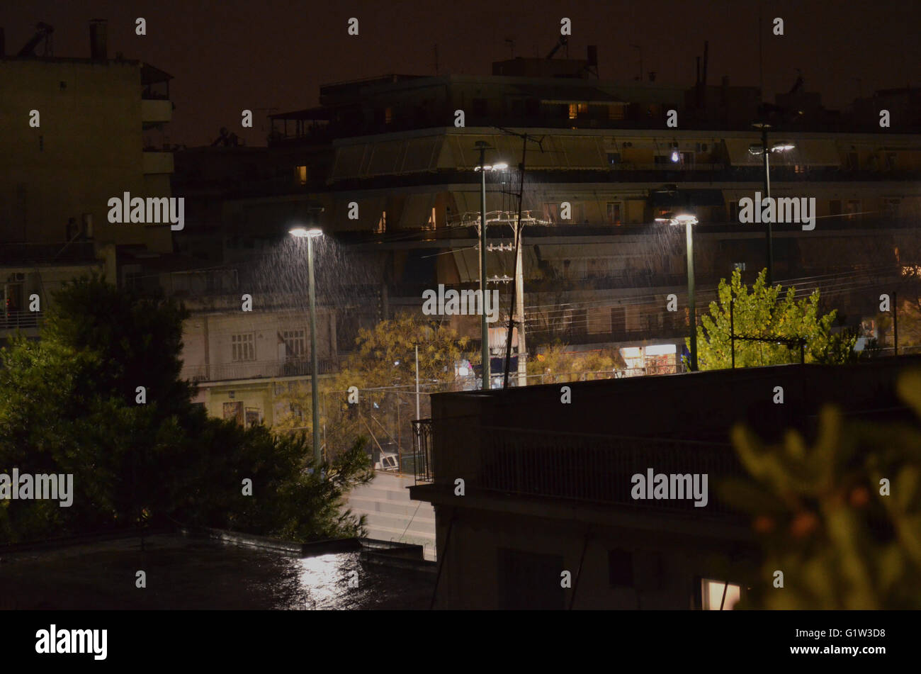 Rainy athens hi-res stock photography and images - Alamy