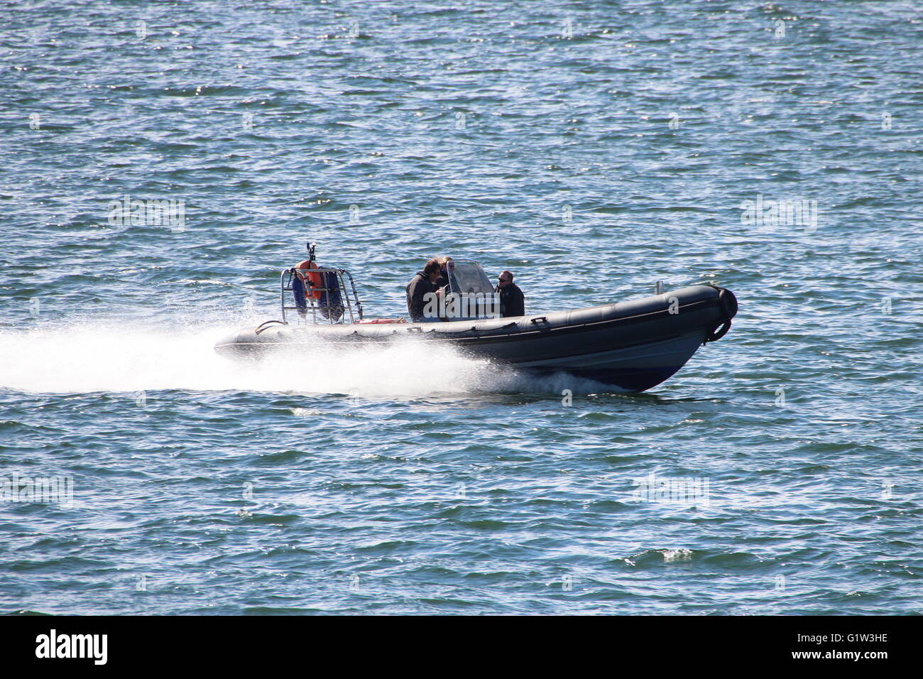 Rigid hulled inflatable boat rhib hi-res stock photography and images ...