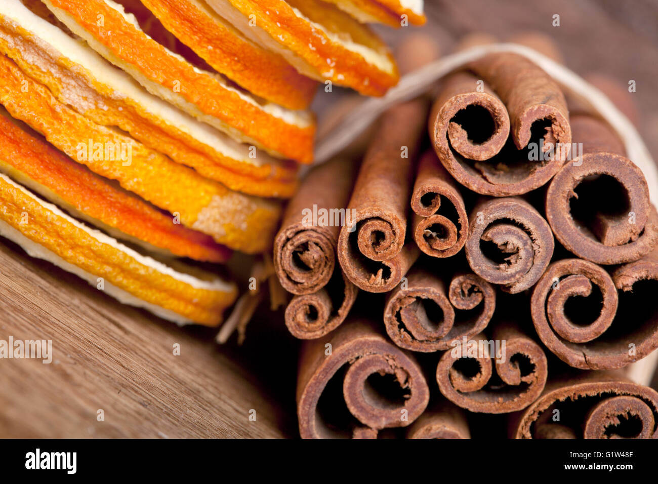 Orange with Cinnamon and Anise Stock Photo - Alamy