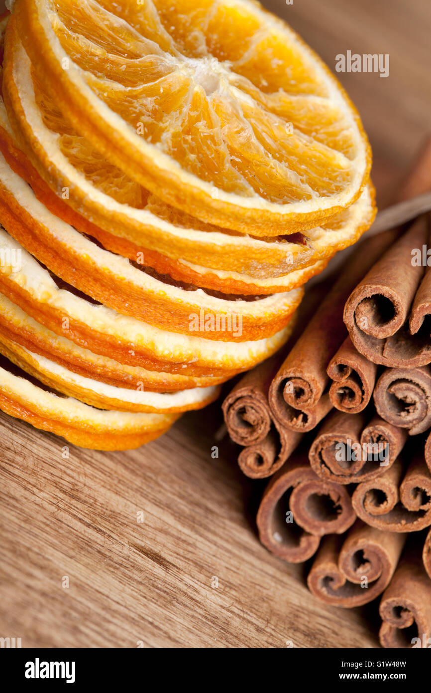 Orange with Cinnamon and Anise Stock Photo - Alamy