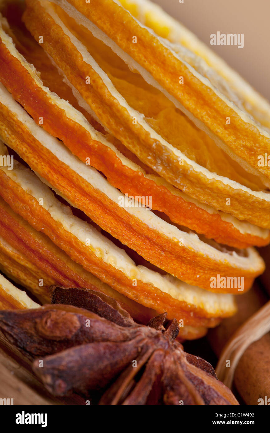 Orange with Cinnamon and Anise Stock Photo - Alamy