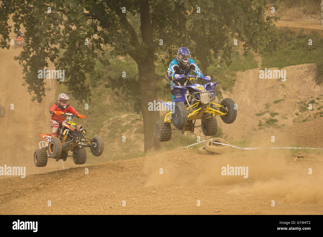 Quad bike jumping hi-res stock photography and images - Alamy