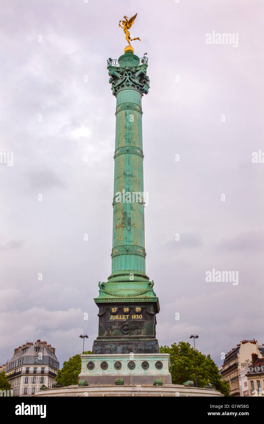 Bastille Square Place de la Bastille, famous meeting place, Paris ...