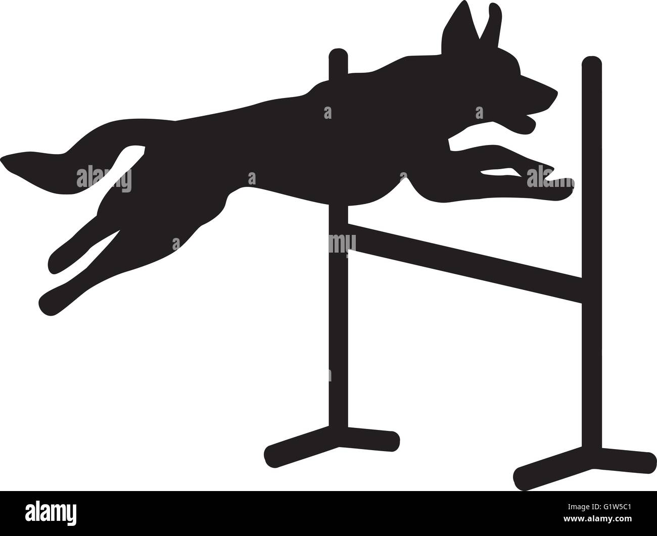 Jumping hurdle icon Stock Vector Images - Alamy