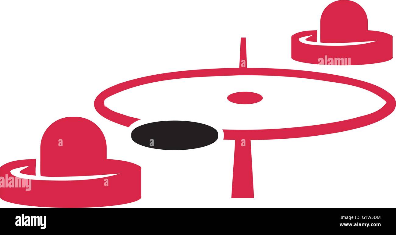Air hockey table Stock Vector Images - Alamy