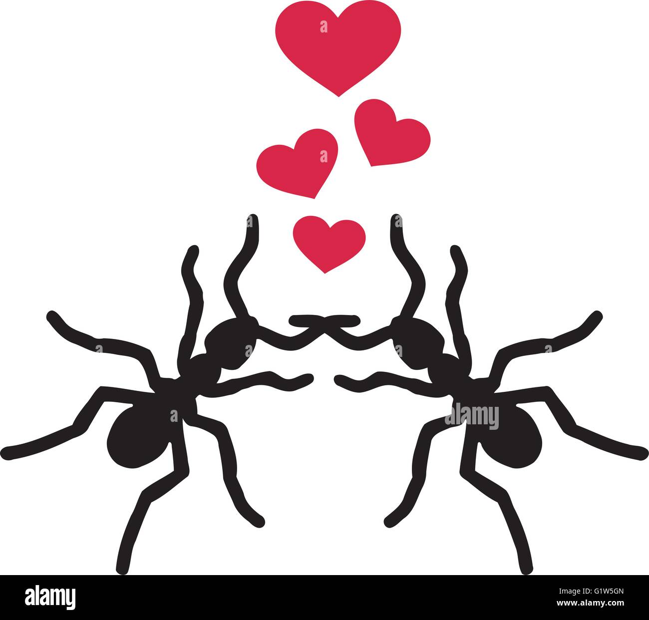 Love ants Stock Vector Images - Alamy