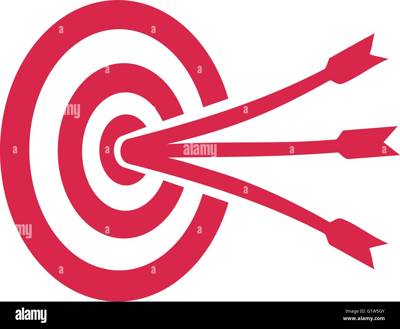Target with three arrows Stock Vector Image & Art - Alamy