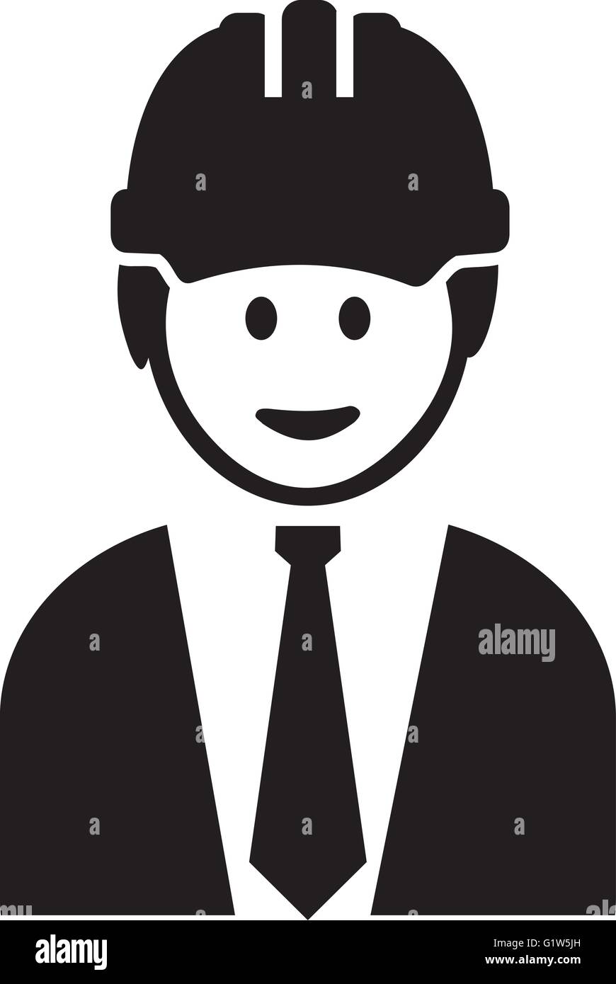 Engineer Pictogram with Helmet Stock Vector Image & Art - Alamy