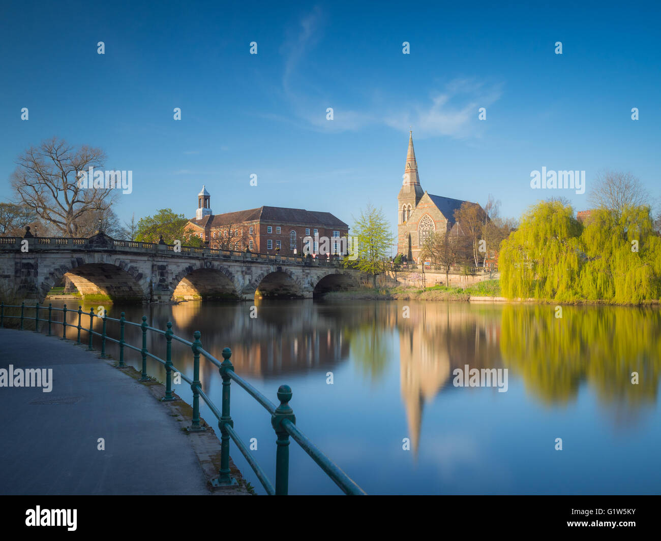 English Bridge, Shrewsbury, England, UK Stock Photo - Alamy