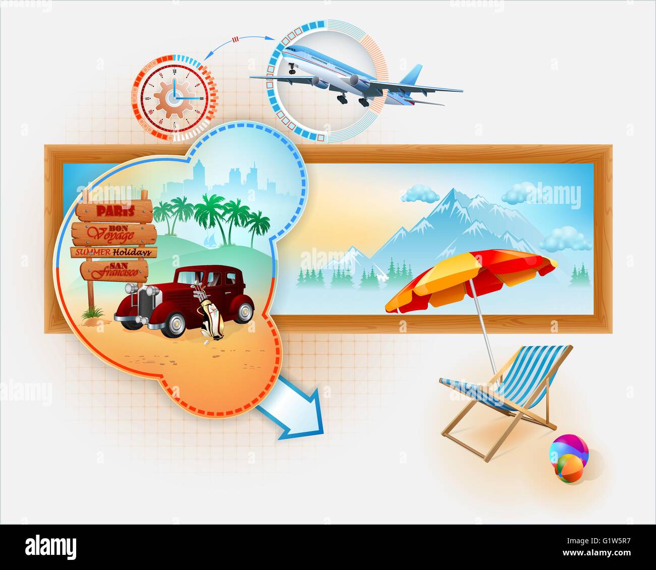 Places of interest sign Stock Vector Images - Alamy