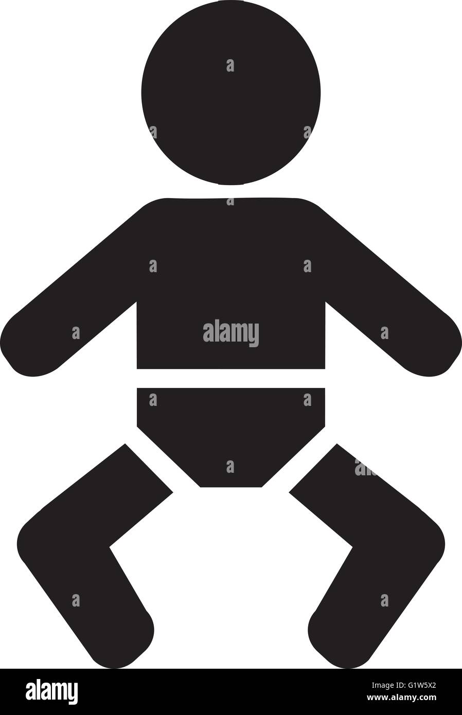 Baby born logo Stock Vector Images - Alamy
