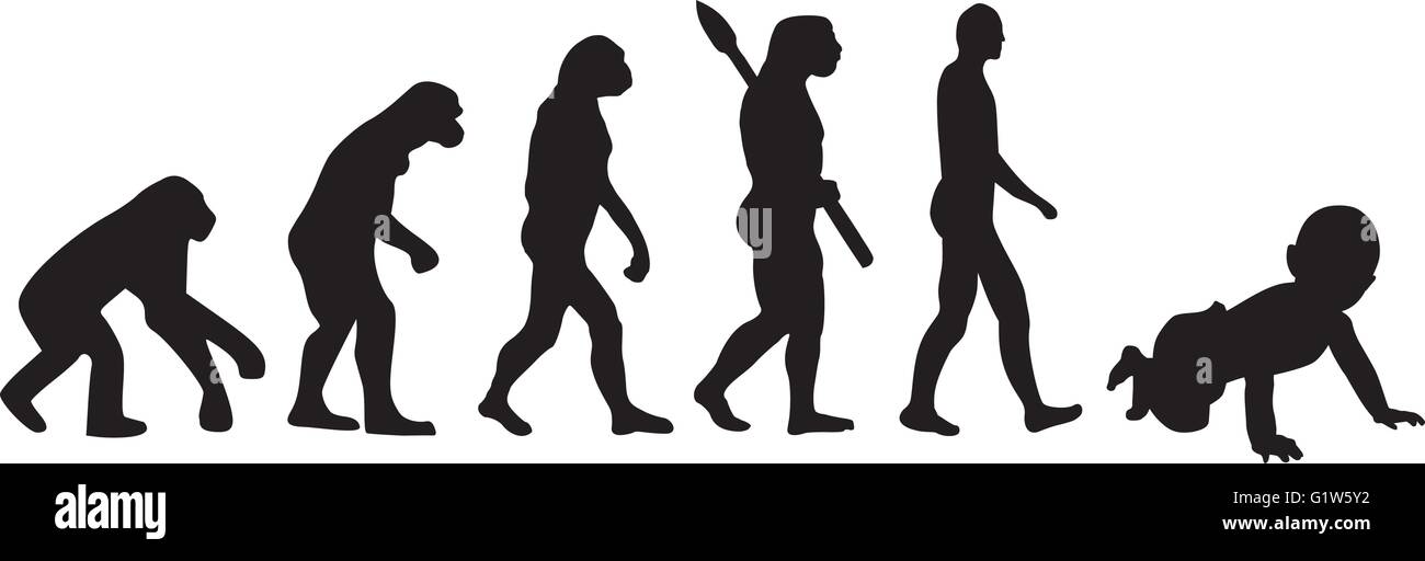Baby monkey with human Stock Vector Images - Alamy