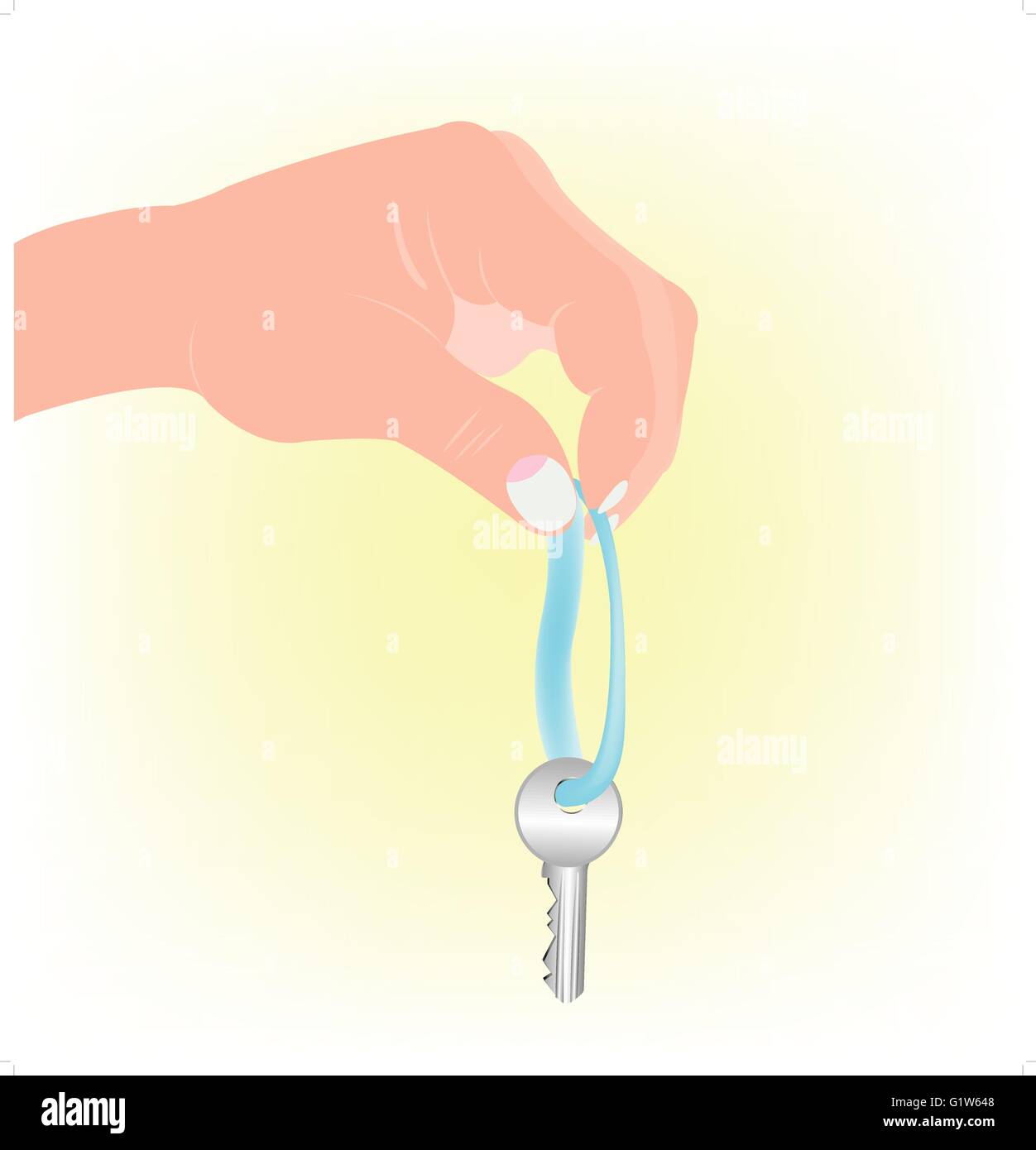 Hand men stretching key from lock Stock Vector Image & Art - Alamy