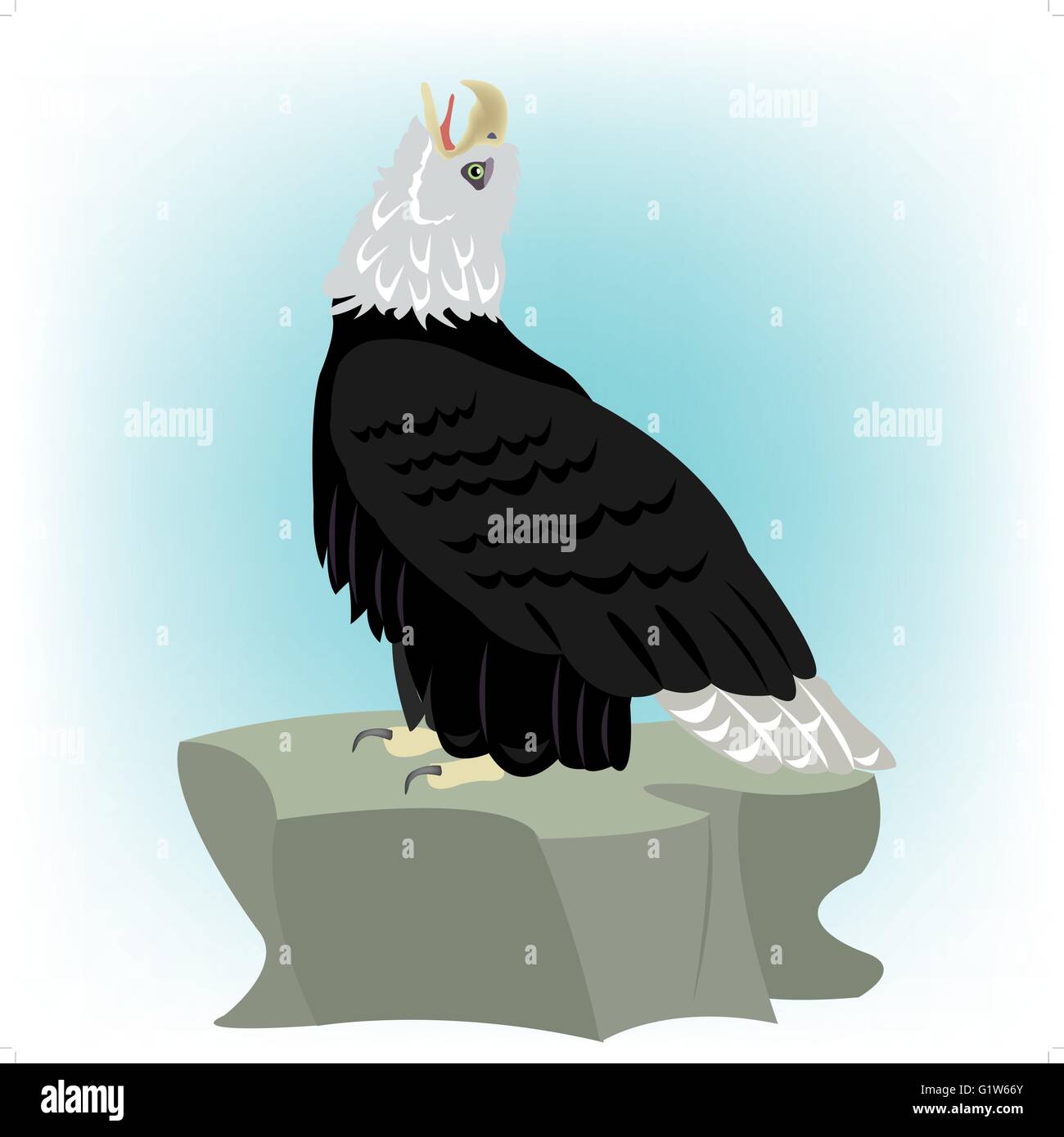 Stone eagle Stock Vector Images - Alamy