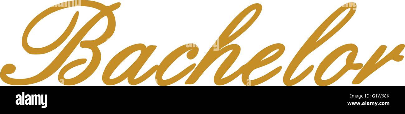 Bachelor logo Stock Vector Images - Alamy