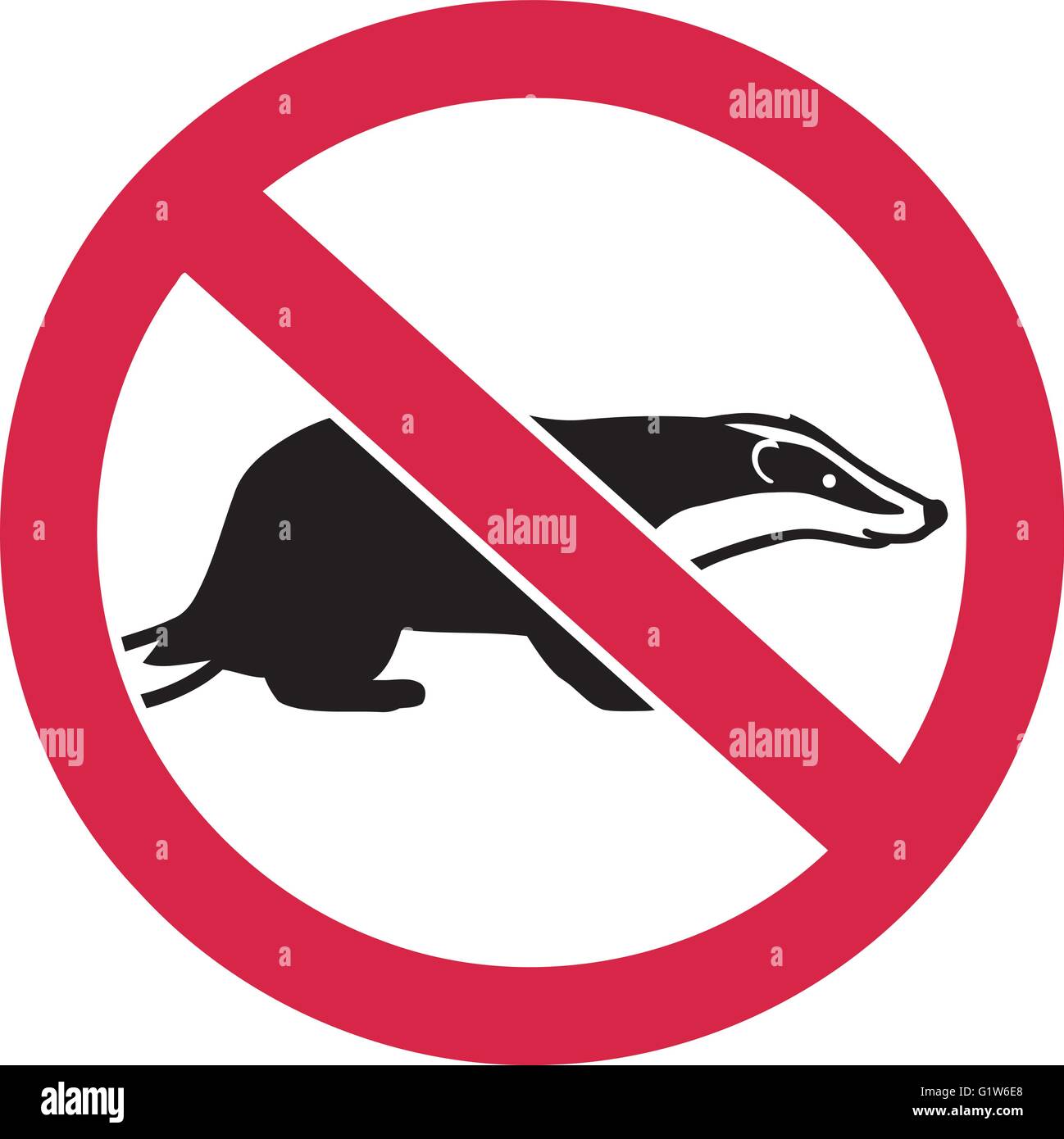 Badger ban Stock Vector Images - Alamy