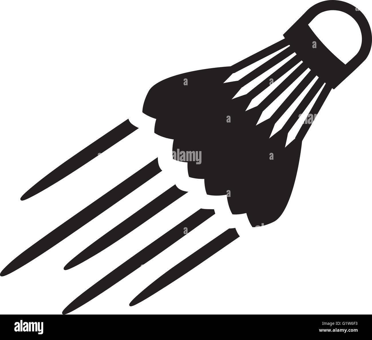 Badminton Shuttlecock Flight Stock Vector Image & Art - Alamy