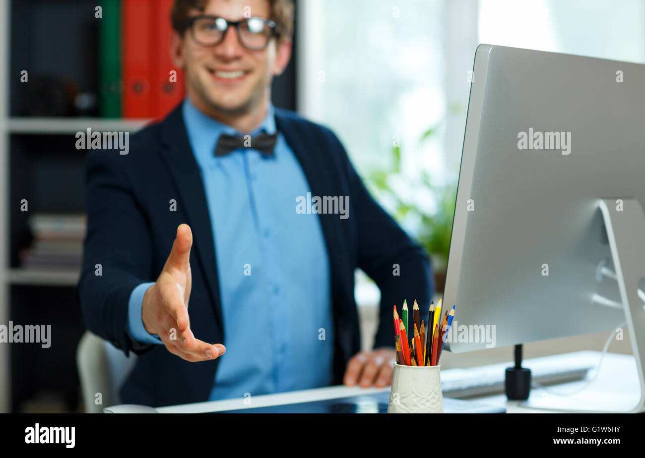 Man Arm Extended Hand High Resolution Stock Photography and Images - Alamy
