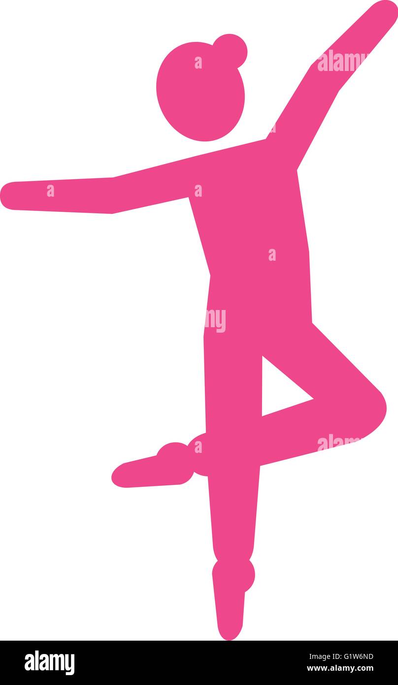 Ballerina pictogram Stock Vector Images - Alamy