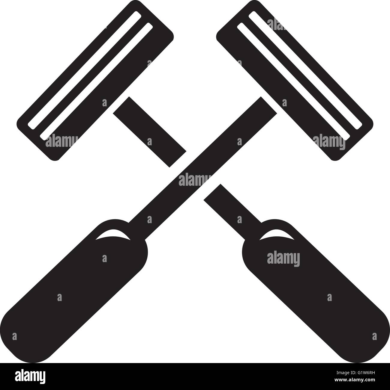 Razor shavor crossed Stock Vector Image & Art - Alamy