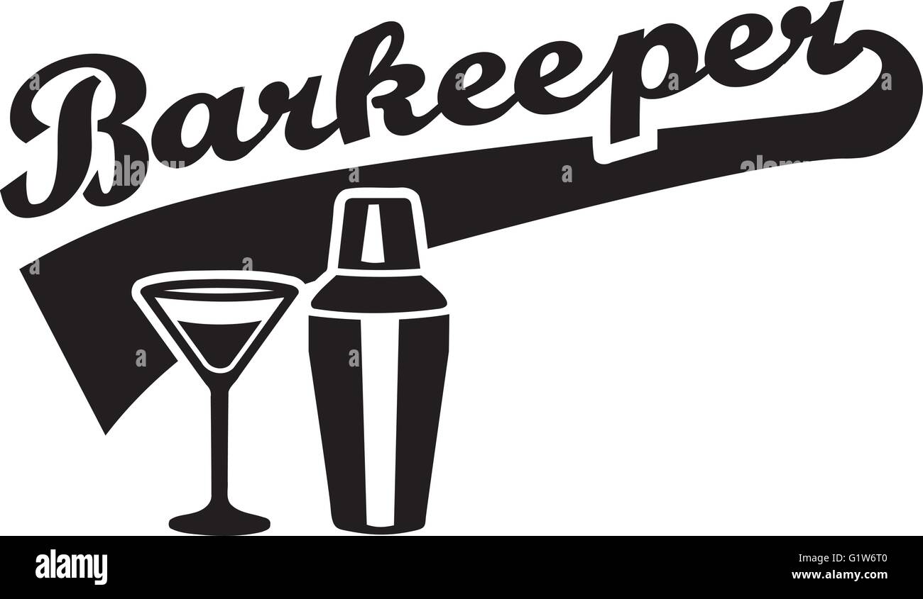 Barkeeper vector vectors Cut Out Stock Images & Pictures - Alamy