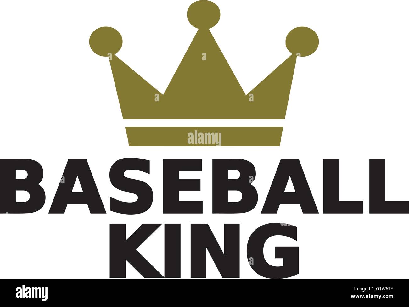 King of baseball Stock Vector Images - Alamy