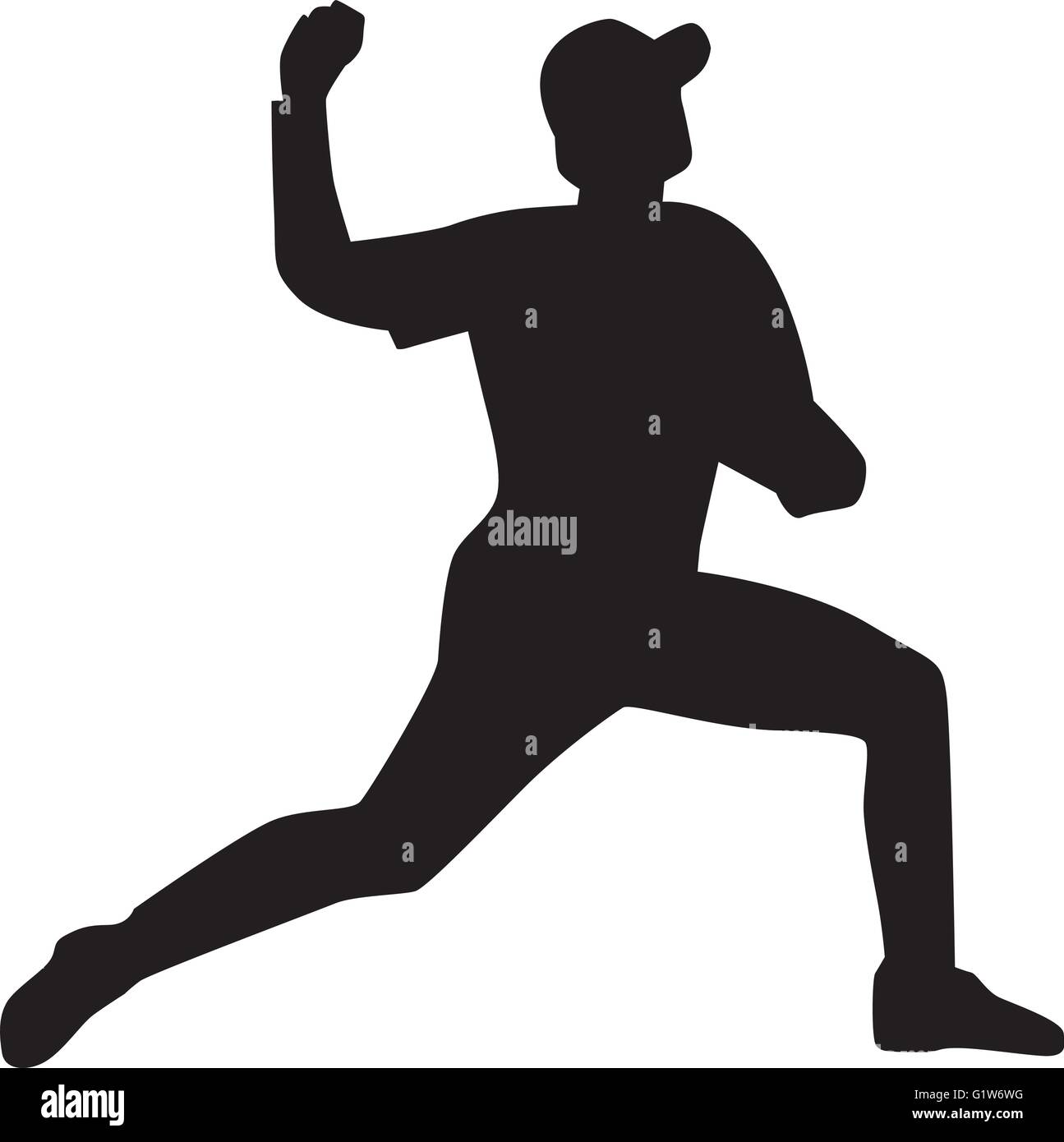 Pitcher silhouette hi-res stock photography and images - Alamy