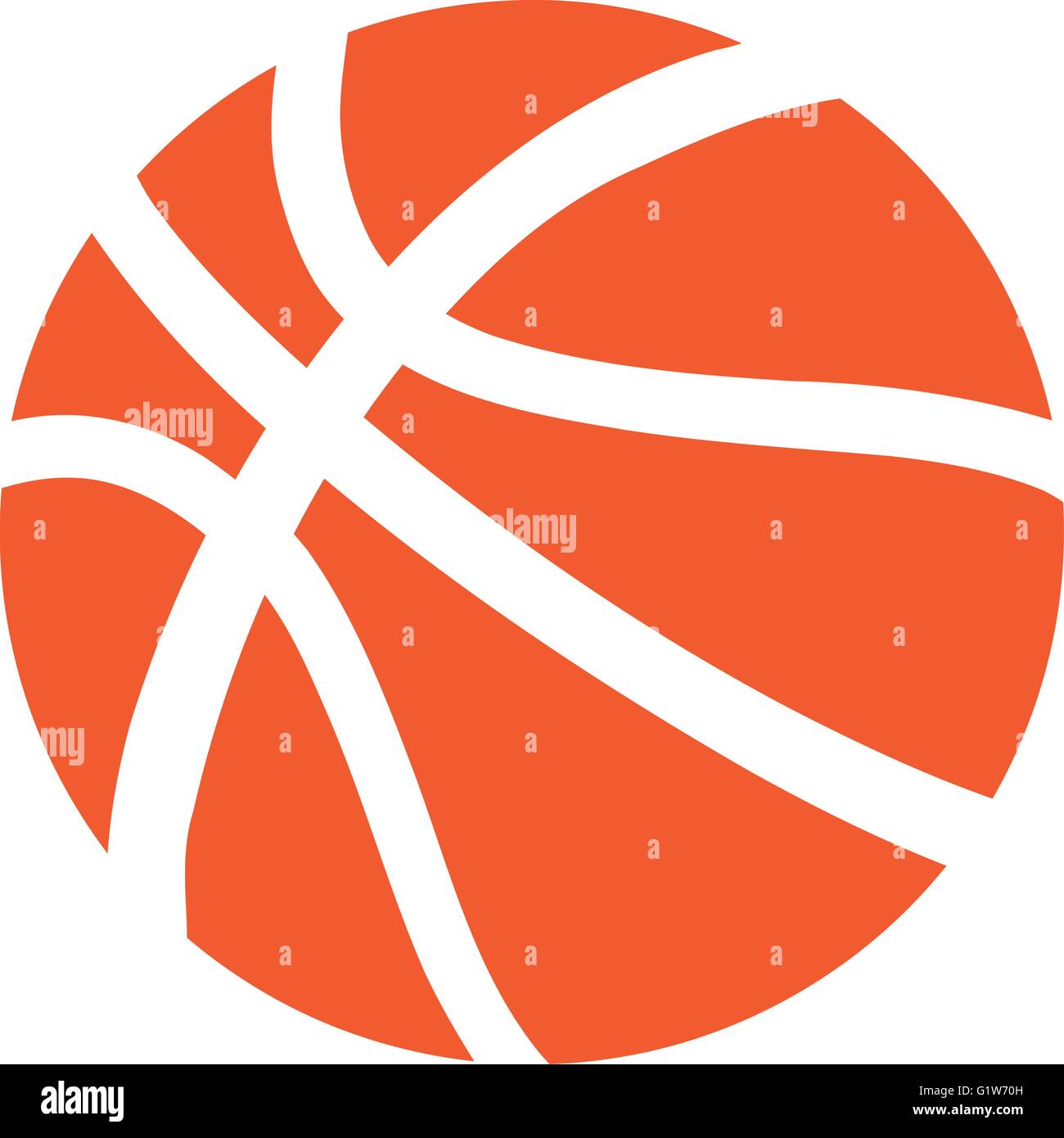 Basketball on white Background Stock Vector Image & Art - Alamy