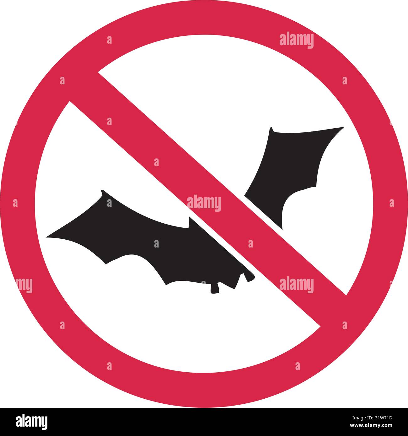 Bat ban vector Stock Vector Images - Alamy