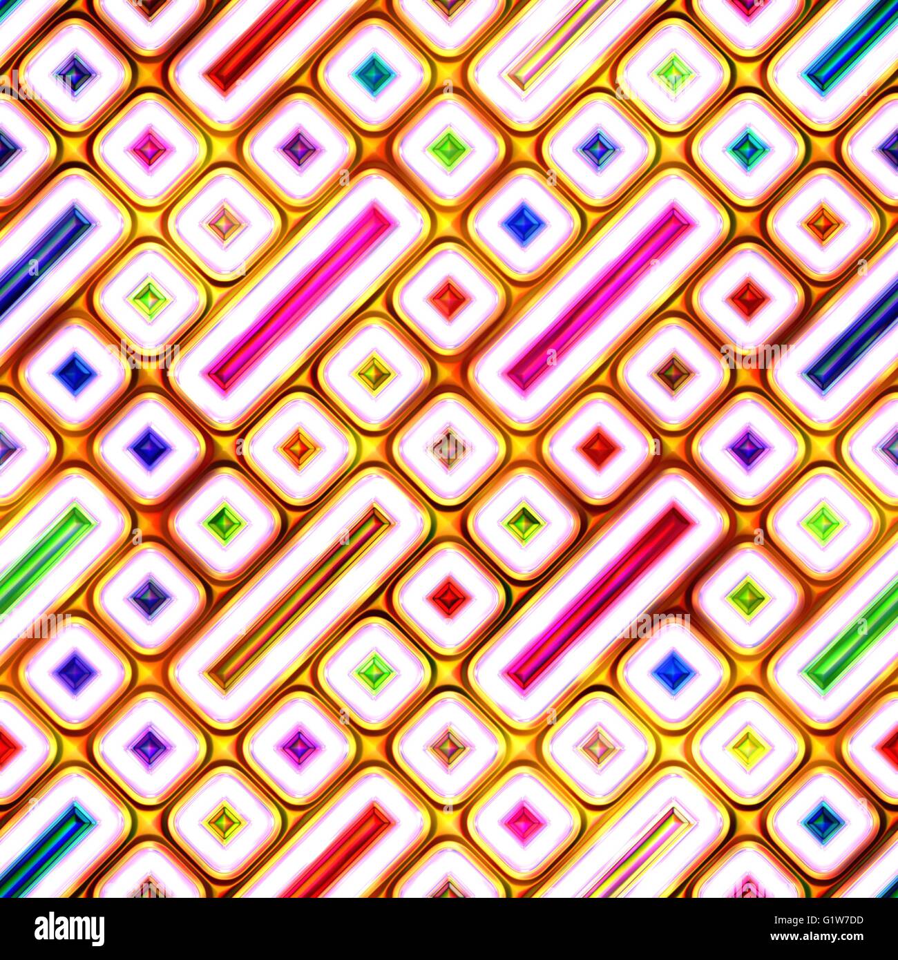 Seamless texture of abstract shiny colorful 3D illustration Stock Photo ...