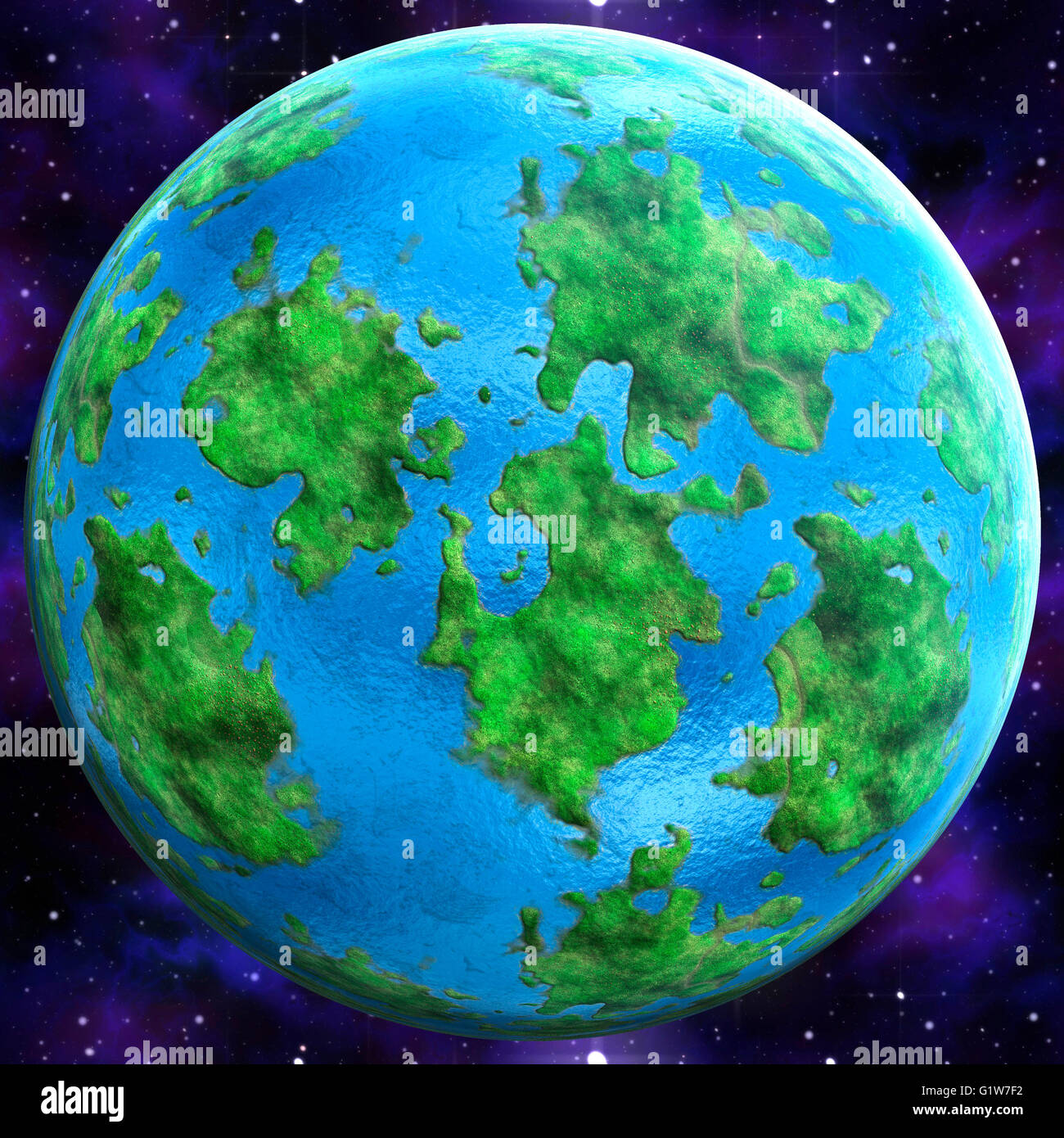 Green planet similar earth hi-res stock photography and images - Alamy