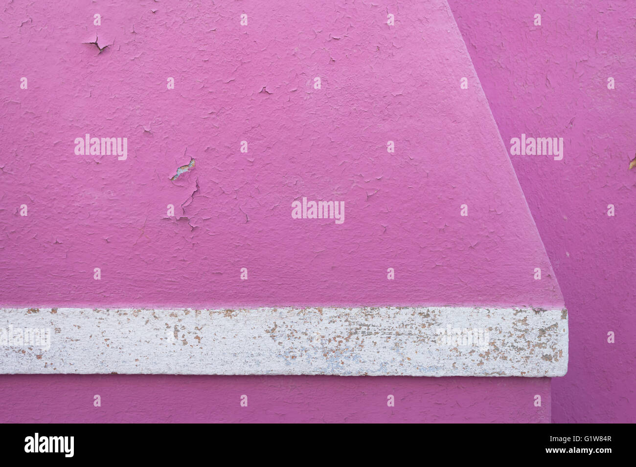 pink exterior plaster from a Burano island house Stock Photo - Alamy