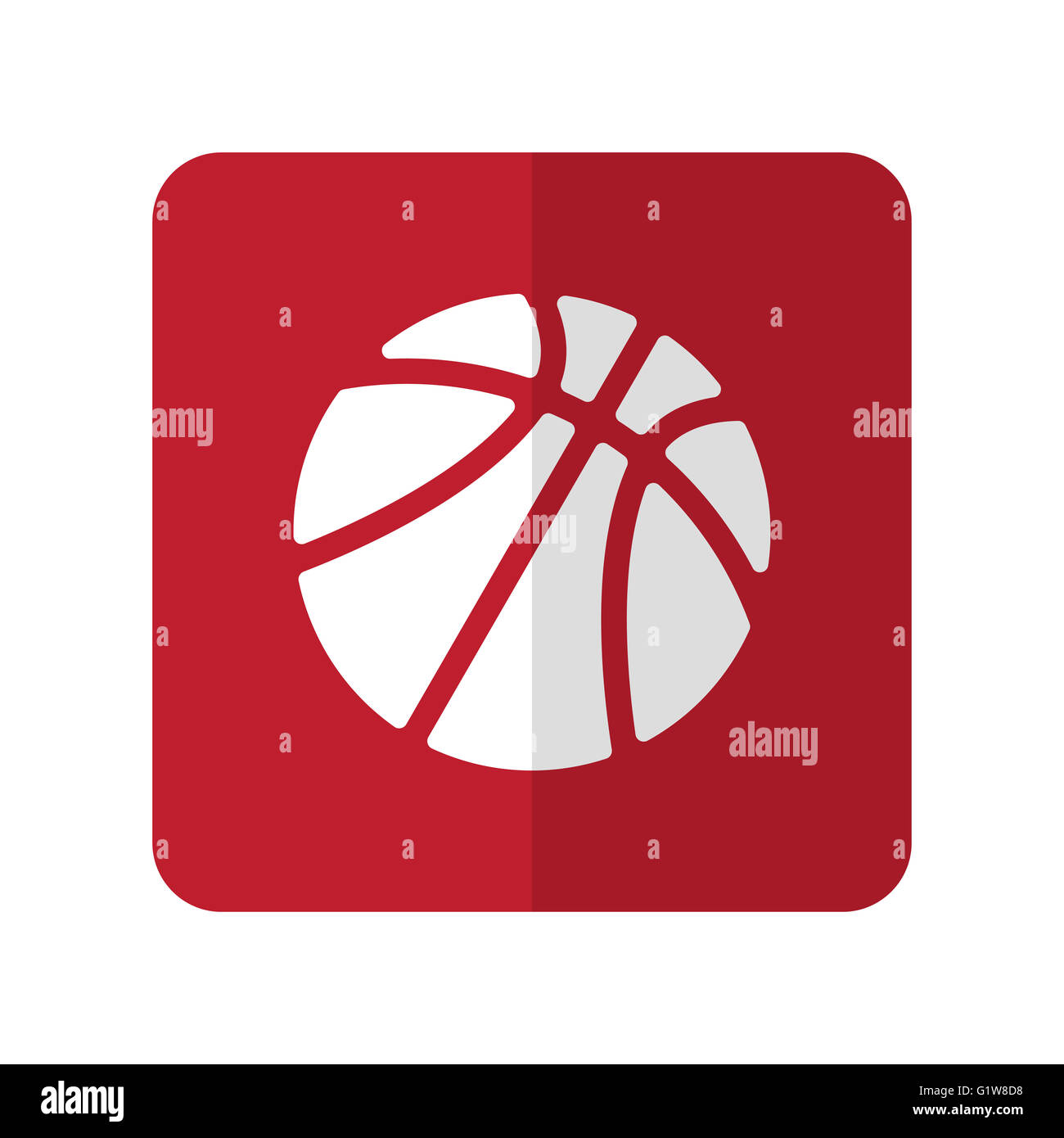 Flat icon symbol basketball hi-res stock photography and images - Alamy