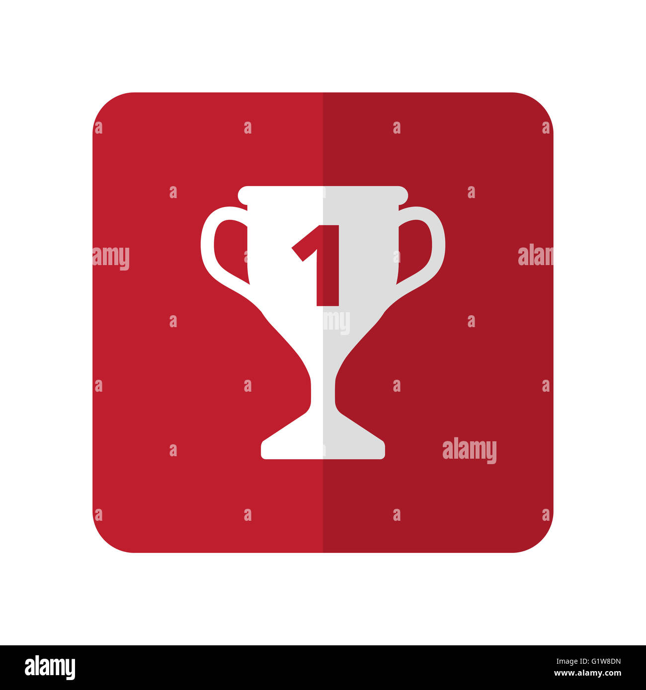 Flat isolated trophy icon hi-res stock photography and images - Alamy