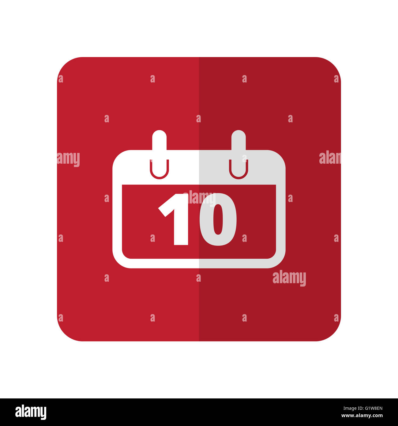 Calendar icon isolated on hi-res stock photography and images - Alamy