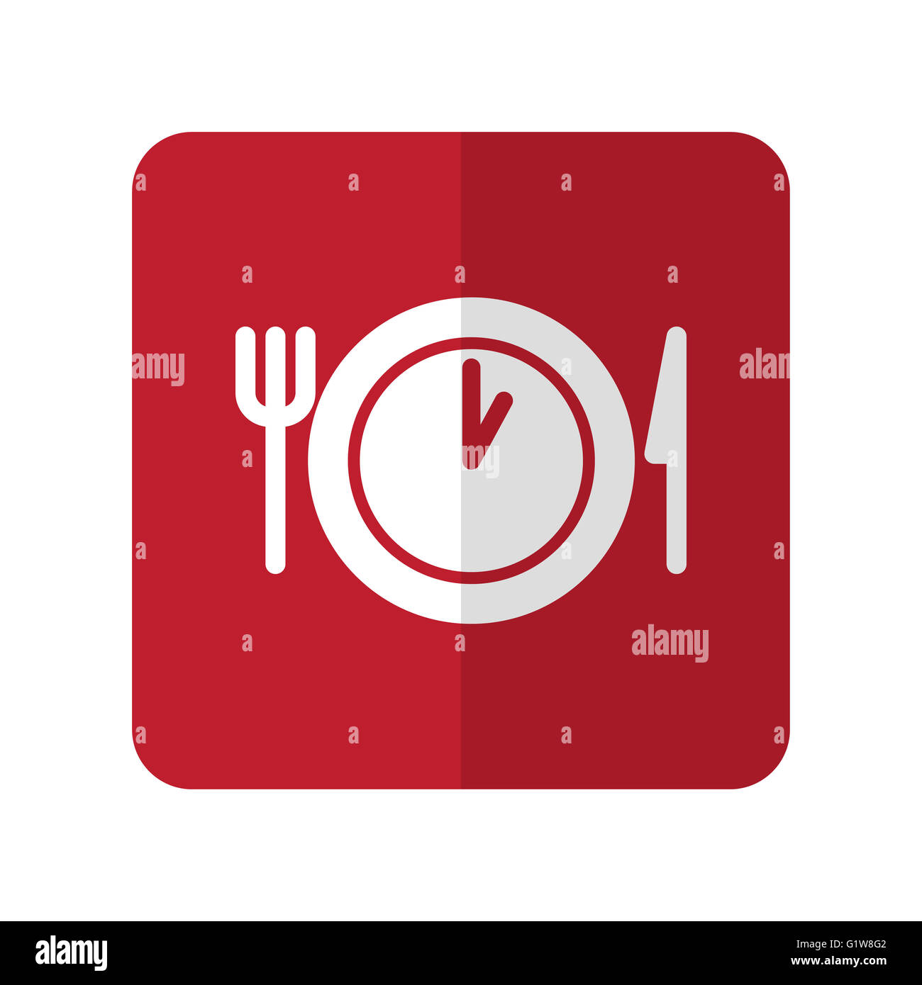Lunch time icon hi-res stock photography and images - Alamy
